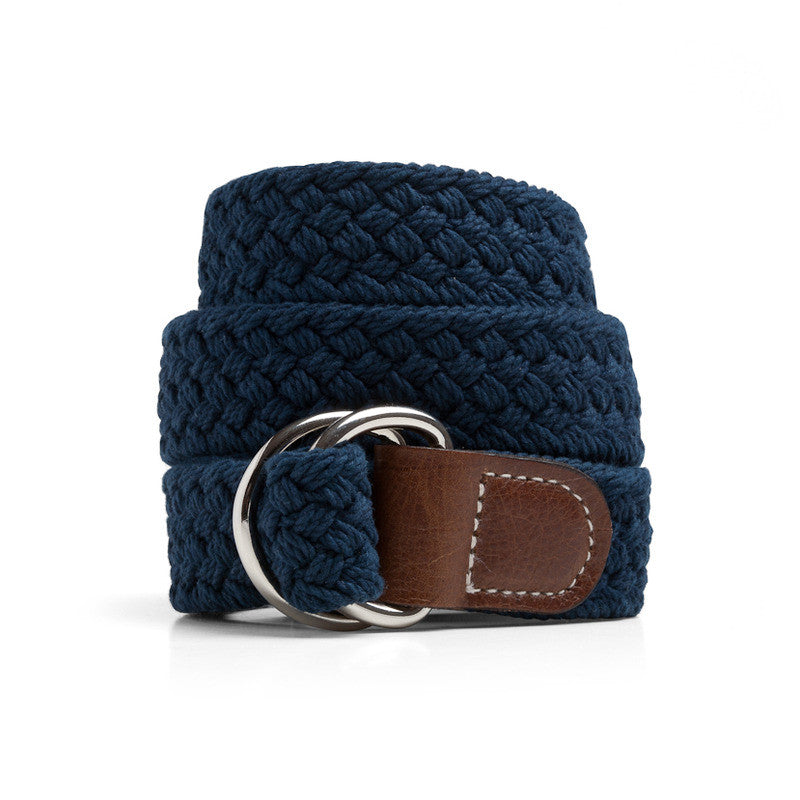 Sagamore - Navy Macrame Belt - Jomers